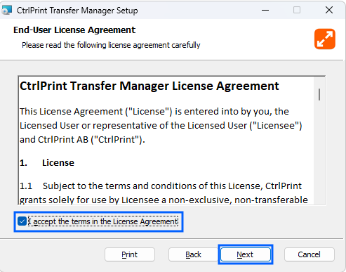 How to Install Transfer Manager for Windows
