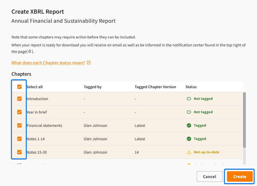 Download an XBRL Report